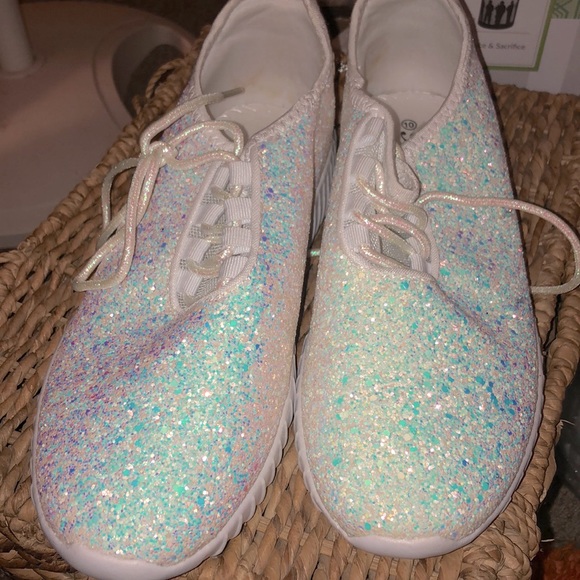 Forever 21 | Shoes | Womens White Sparkly Shoes | Poshmark